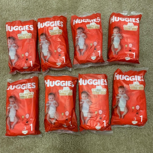 Other | Brand New 3 Huggies Diapers Size 1 10 Packets 1 Packet3 Diapers ...